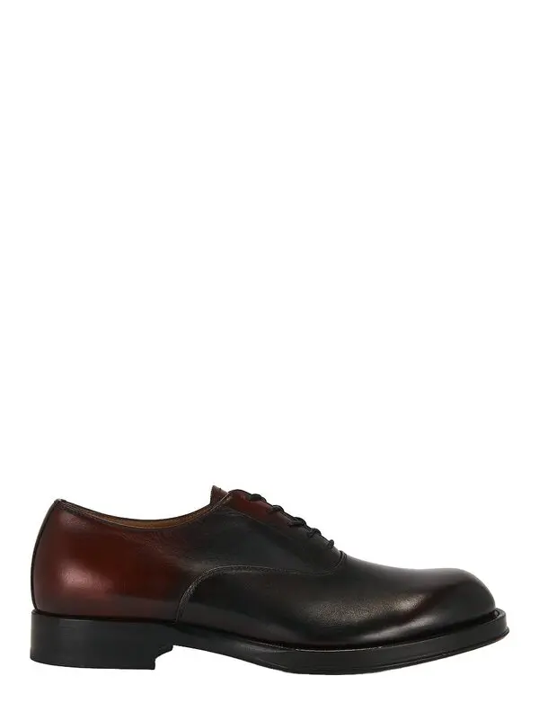 Dries Van Noten Leather Derby Shoes - Tan