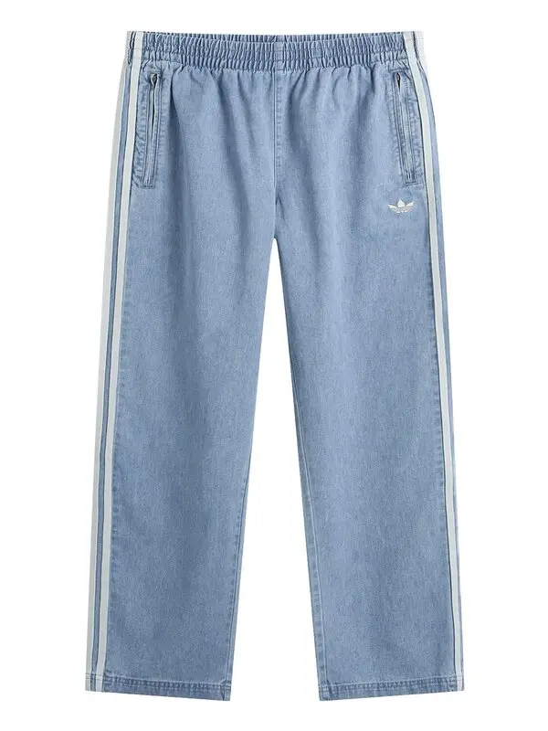 Adidas Denim Firebird Track Pants - Light Blue