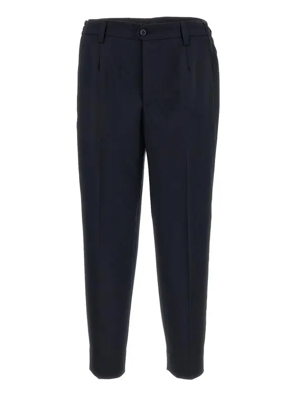 BRIGLIA 1949 Wool Fresco Trousers - Blue