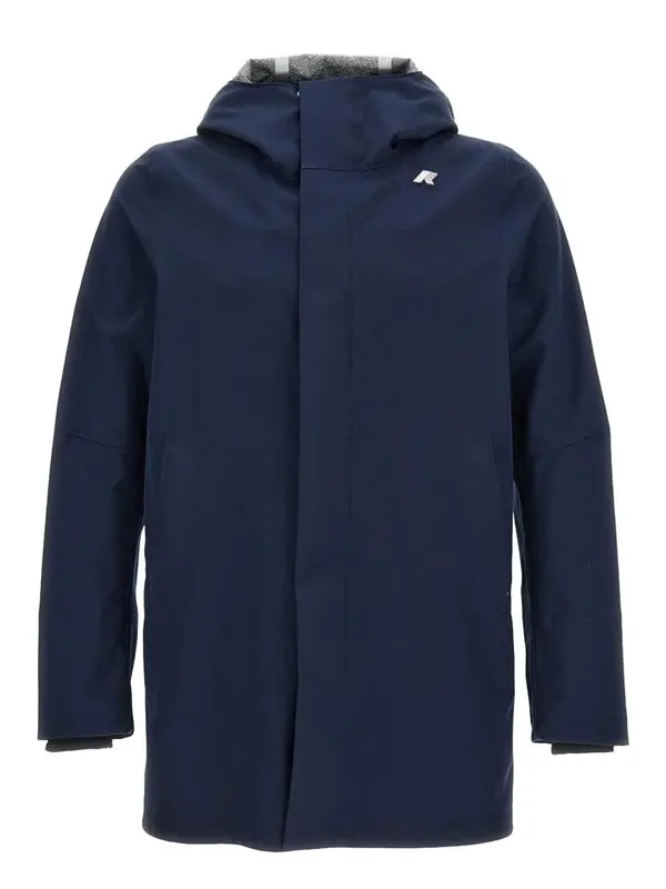K-WAY Tommy Bonded Hooded Jacket - Blue