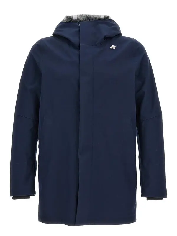 K-WAY Tommy Bonded Hooded Jacket - Blue