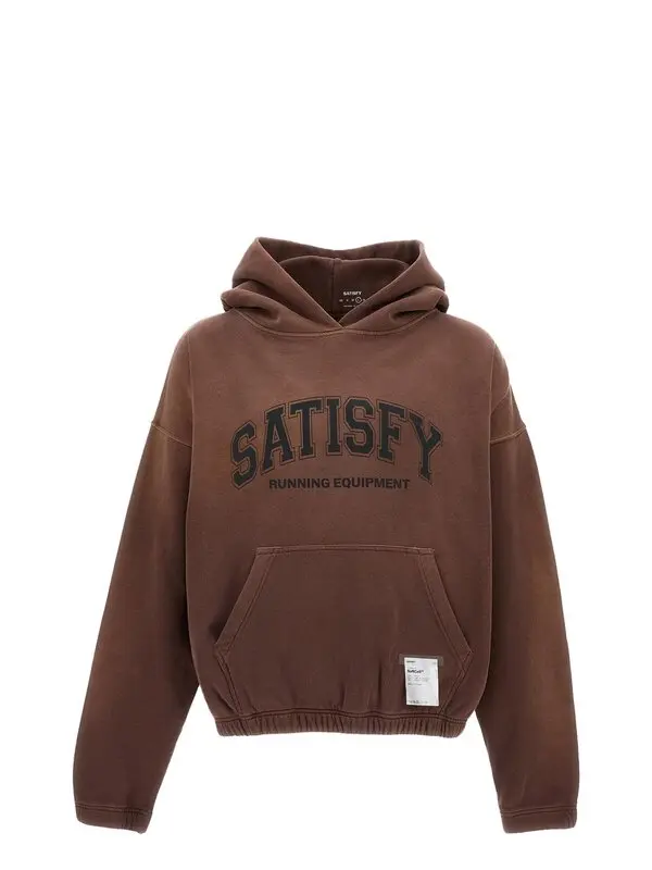 Satisfy Softcell" Organic Cotton Hoodie - Brown
