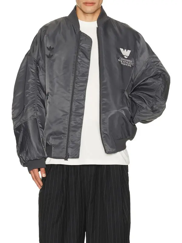 ADIDAS ORIGINALS X Willy Chavarria Bomber Jacket - Black