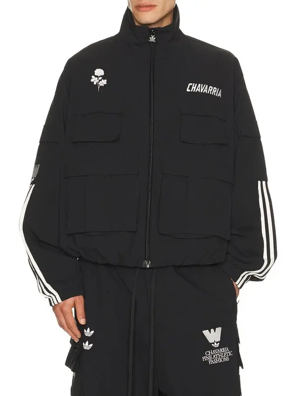 ADIDAS ORIGINALS X Willy Chavarria Cargo Track Jacket - Black
