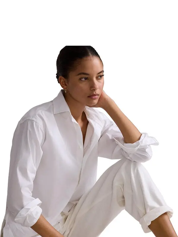 Ralph Lauren Relaxed Fit Cotton Shirt - White