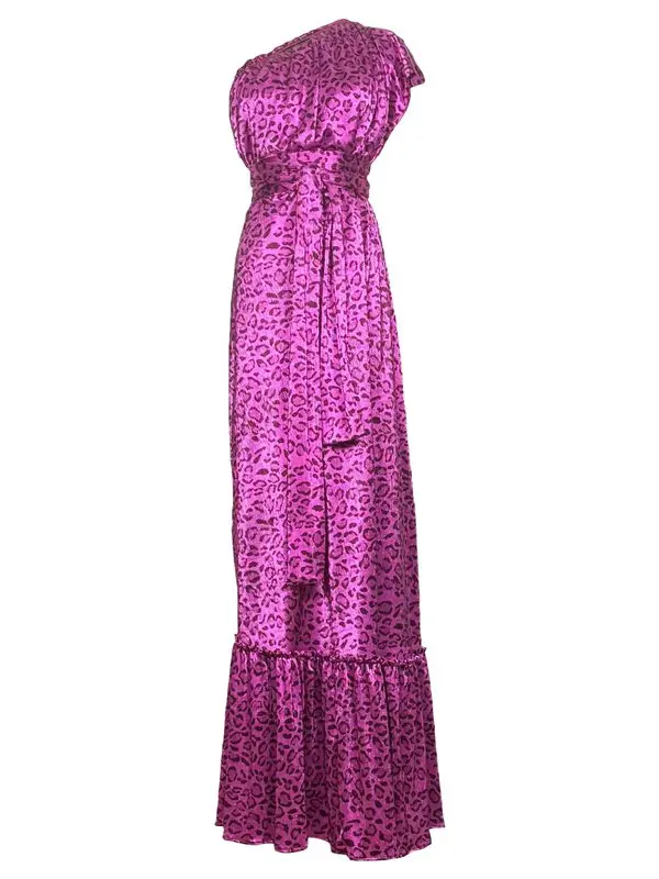 JENNAFER GRACE Tatjana One-shoulder Maxi Dress - Pink
