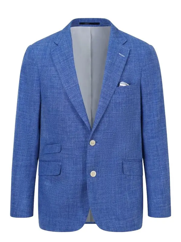 KOY CLOTHING Blazer Linen, Wool & Silk - Blue