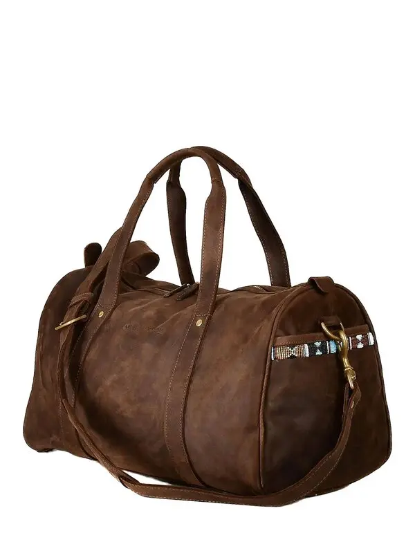 KOY CLOTHING Leather Explorer Duffle Bag - Brown