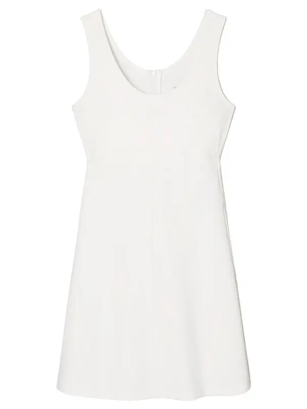 Tory Burch Sleeveless Scoop Neck Tennis Dress - Snow White