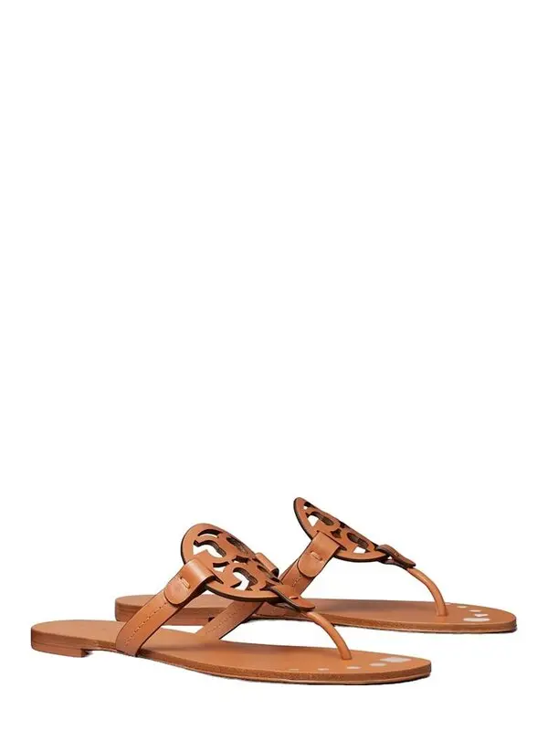 Tory Burch Miller Patent Leather Sandals - Maple Syrup
