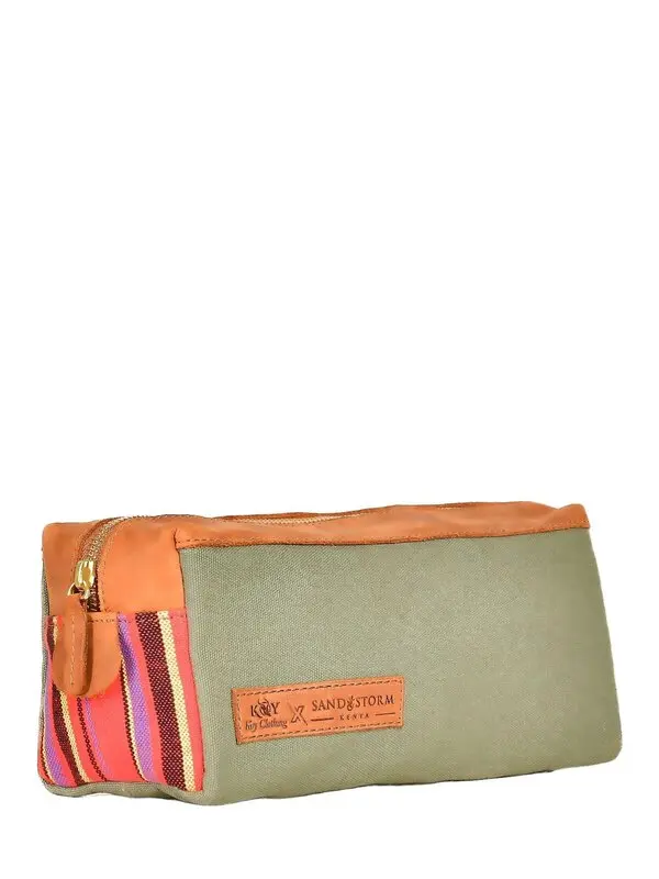 KOY CLOTHING Canvas Washbag - Green