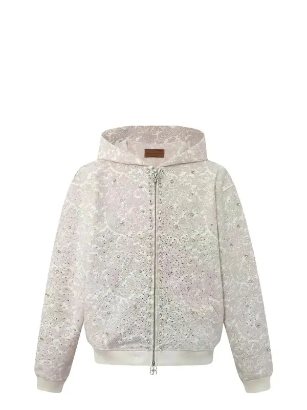 BIRTH OF ROYAL CHILD Crystal-embellished Paisley Print Hoodie And Track Pants Set - Neutrals