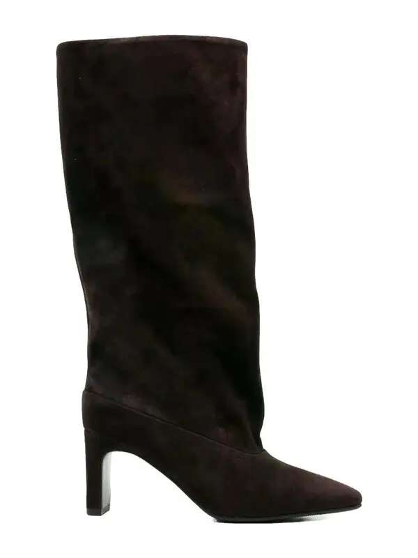 ADRIANNA FERETTI Pointed-toe Suede Boots - Brown