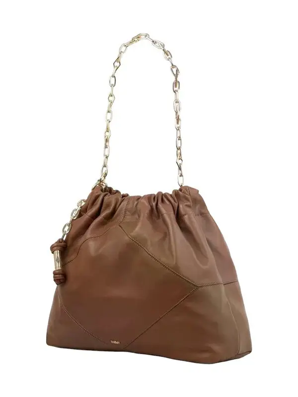 Ba&sh June Tote Bag With Chain Detailing - Brown