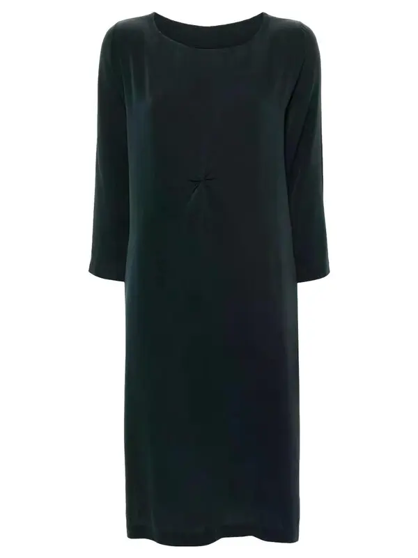 PRIVATE 0204 Ruched-detail Midi Dress - Blue