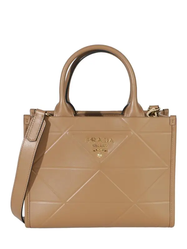 Prada Soft Calfskin Tote - Brown