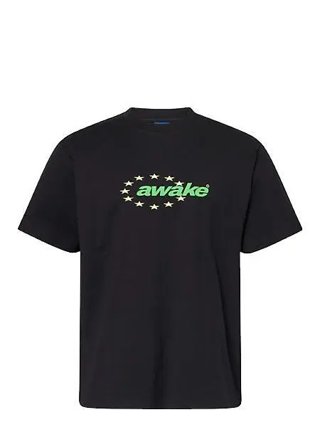 AWAKE NY Stars Logo-print Cotton T-shirt - Black
