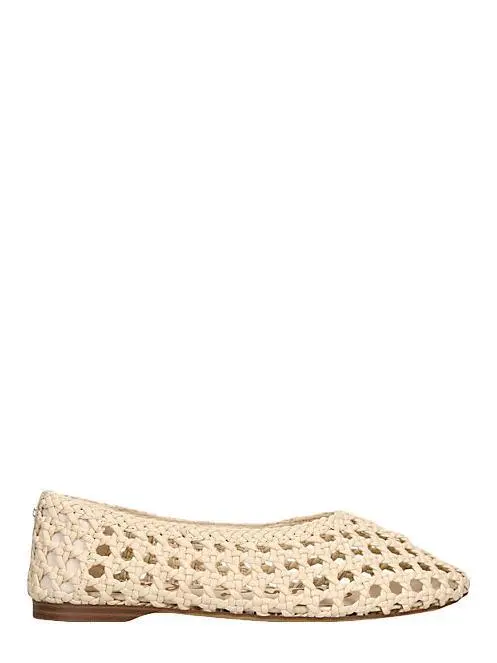 Sam Edelman Shira Woven Ballet Flats - White