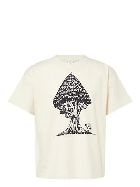 STORY MFG. Grateful Short-sleeve Cotton T-shirt - Solar Check