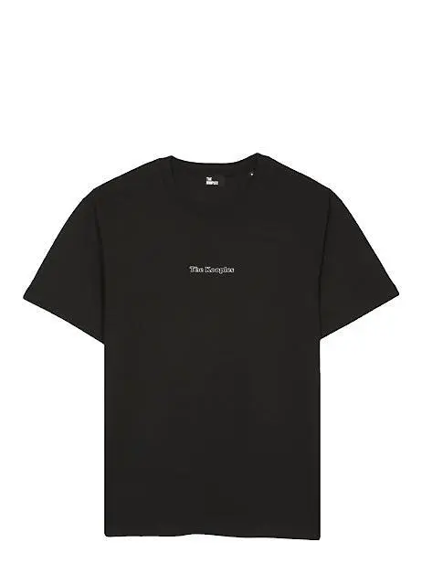The Kooples Branded Short-sleeved Cotton-jersey T-shirt - Black