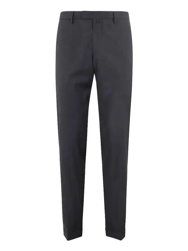 BRIGLIA 1949 Tailored Trousers With Turn-up Cuffs - Grey