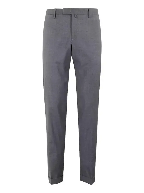 BRIGLIA 1949 Turn-up Hem Trousers - Grey