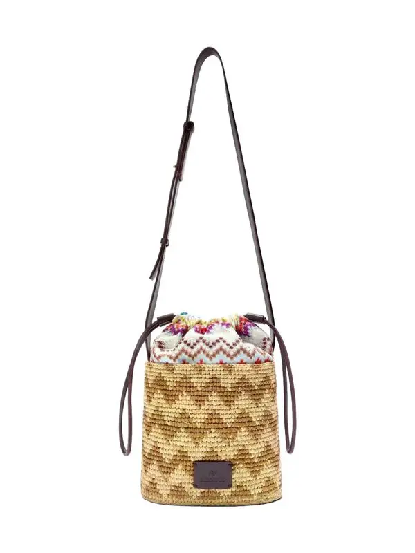 Missoni Zigzag-woven Bucket Bag - Neutrals
