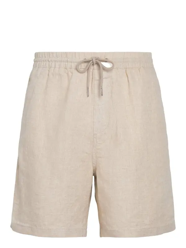 Nn07 Gregor Linen Drawstring Shorts - Ivory
