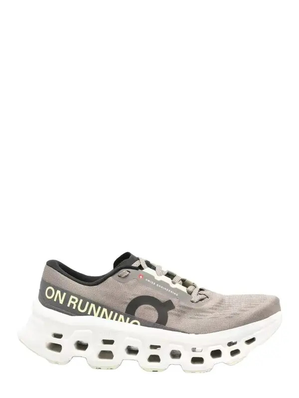 On Cloudmonster Logo-print Sneakers - Grey