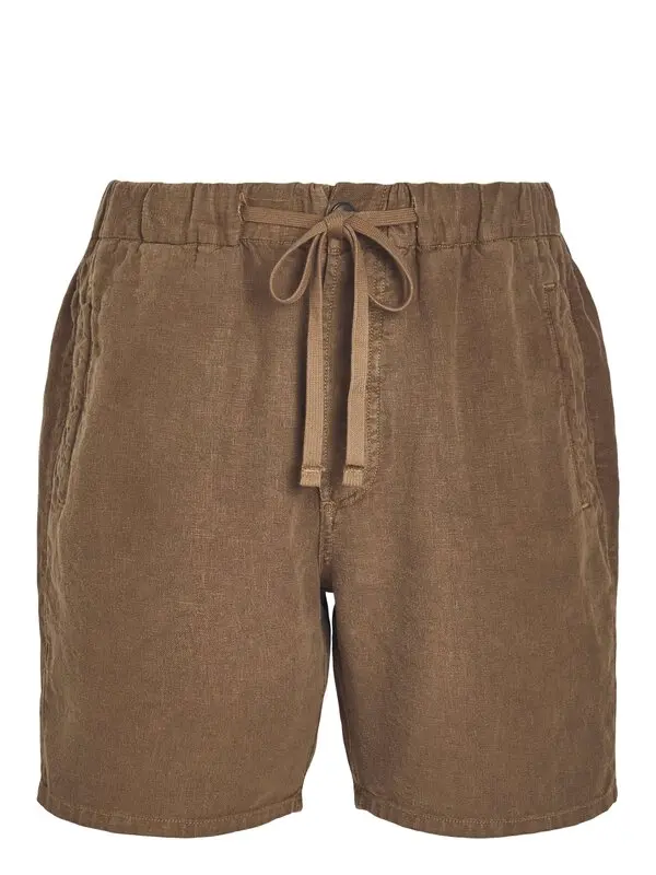 Citizens Of Humanity Linen Drawstring Shorts - Brown