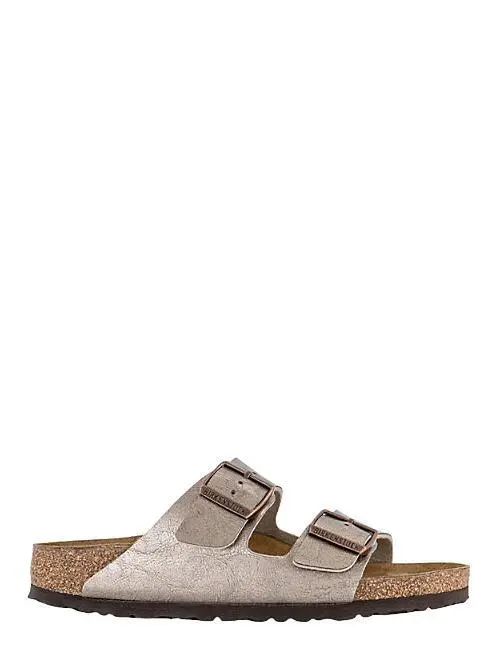 BIRKENSTOCK Arizona Two-strap Faux-leather Sandals - Graceful Taupe