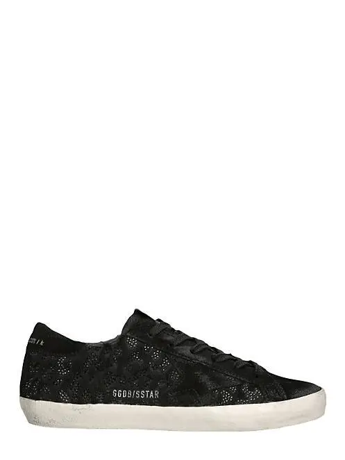 GOLDEN GOOSE Super-star Calf-hair Trainers - Black