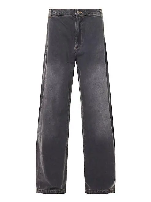 SEVENTH 440 Bermuda Wide-leg Jeans - Stone