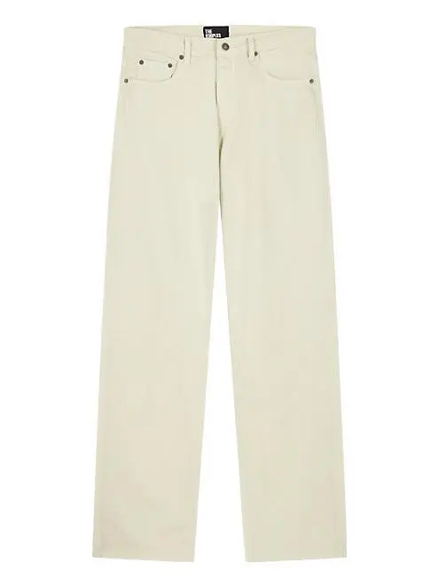 The Kooples Straight-leg Mid-rise Denim Jeans - Light Beige