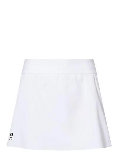 On Court Slip Stretch-jersey Mini Skirt - White