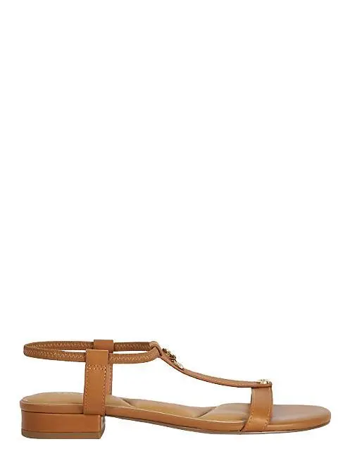 DUNE Lyra Leather Sandals - Tan Leather