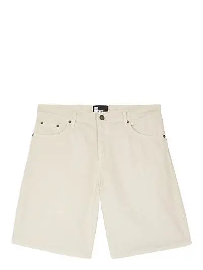 The Kooples Straight-leg Denim Shorts - Light Beige