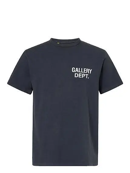 GALLERY DEPT. Logo-print Short-sleeve Cotton T-shirt - Black
