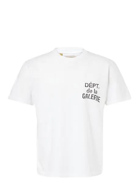 GALLERY DEPT. French Graphic-print Short-sleeve Cotton T-shirt - White