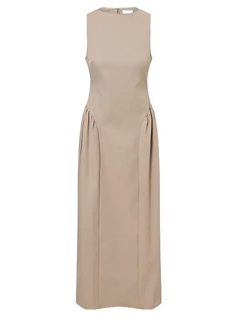 PRETTY LAVISH Sylvie Midi Dress - Latte