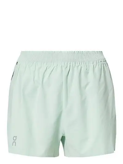 On Brand-print Woven Shorts - Creek