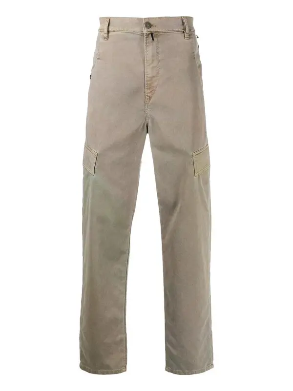 DIESEL® D-krett Joggjeans With Straight Leg And Mid Rise - Neutrals