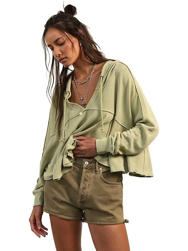 Free People Catching Waves Hoodie - Winter Pear