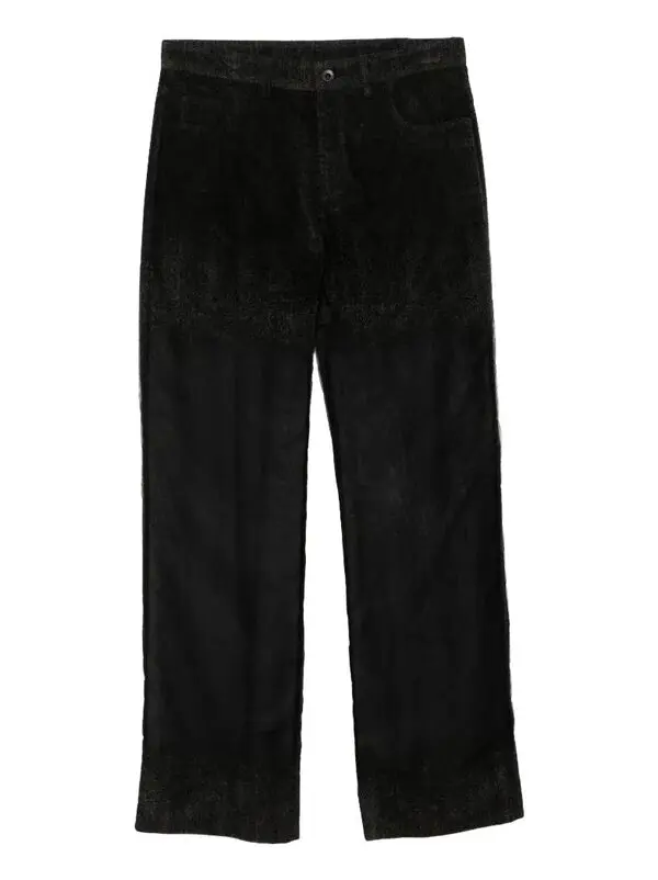QUETSCHE Sheer-panelled Trousers - Black