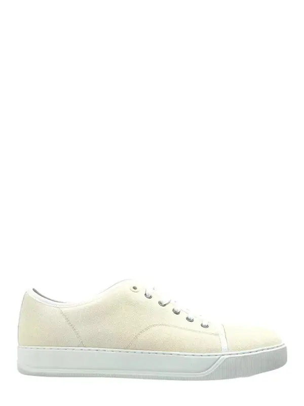 LANVIN Dbb1 Canvas Lace-up Sneakers - Neutrals