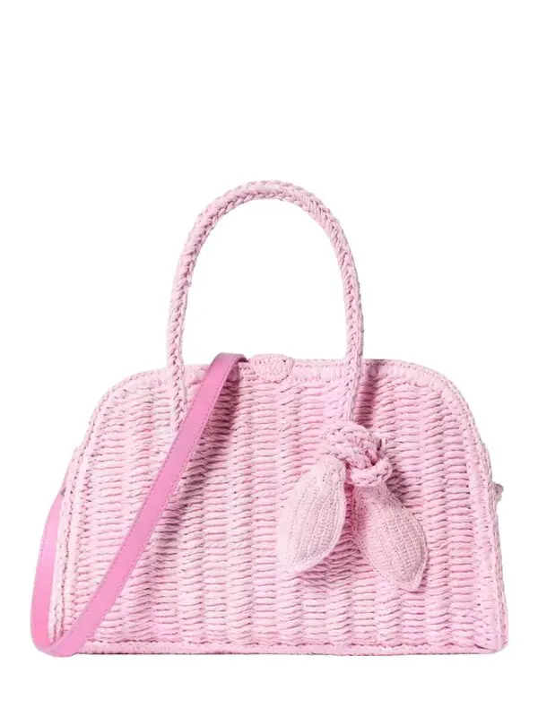 Jacquemus Small Raffia Turismo Bag - Pink