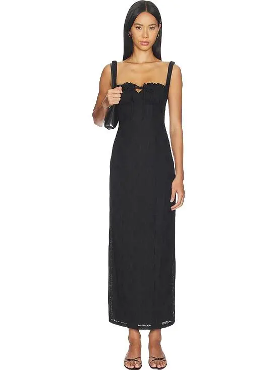 MORE TO COME Lainey Maxi Dress - Black