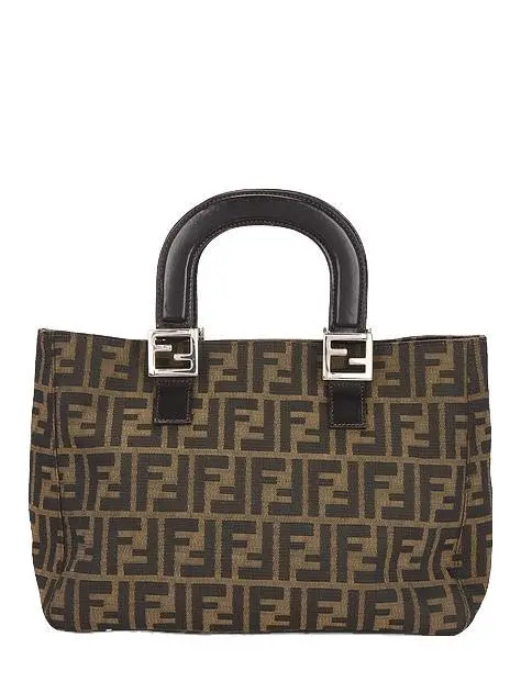 FWRD RENEW Fendi Zucca Monogram Handbag - Brown