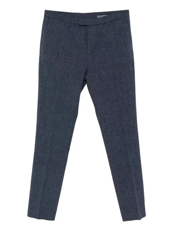 John Varvatos Check Pattern Trousers - Blue
