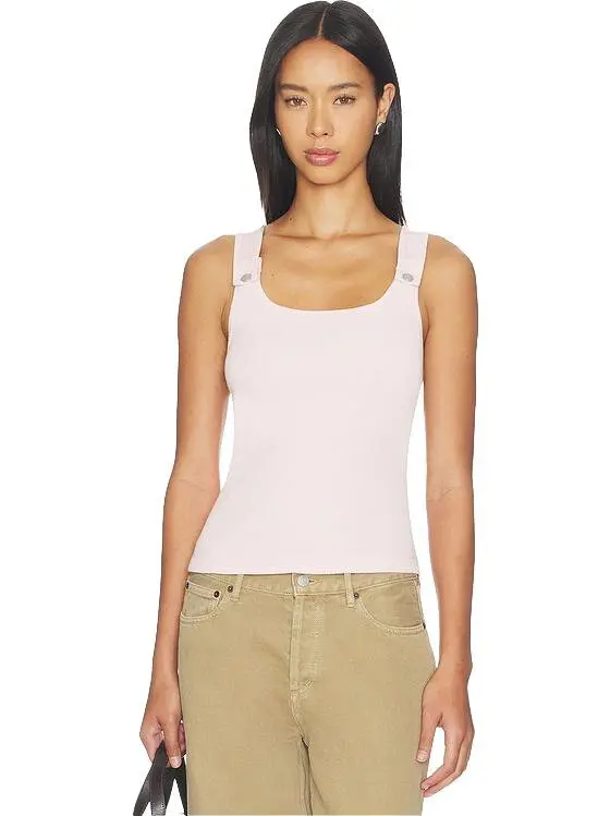 Still Here Snap Tank Top - Pink